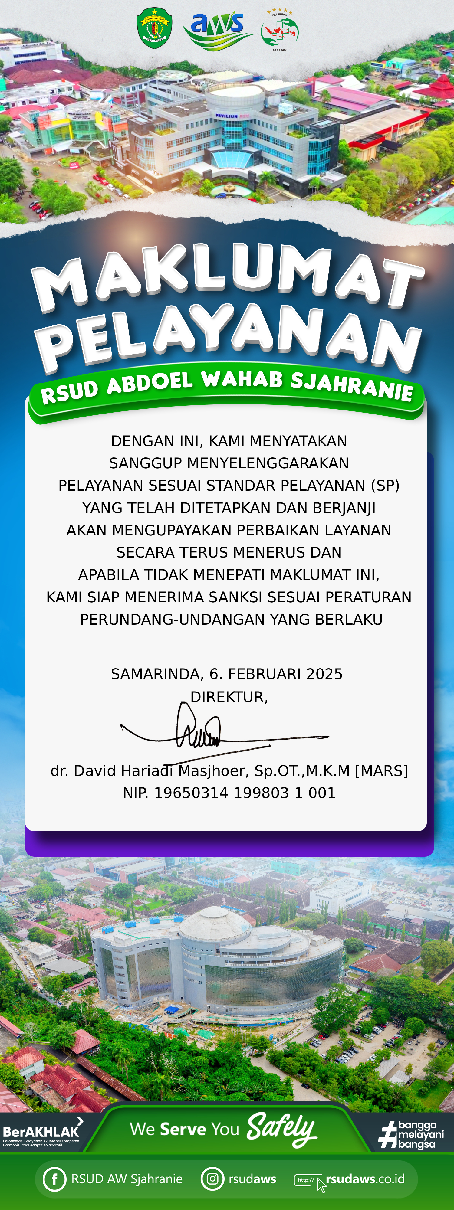 MAKLUMAT PELAYANAN | PPID Pelaksana RSUD Abdoel Wahab Sjahranie